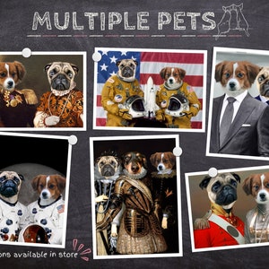 Titanic Pet Portrait, Custom Titanic Portrait, Two Pets Portrait, Two ...