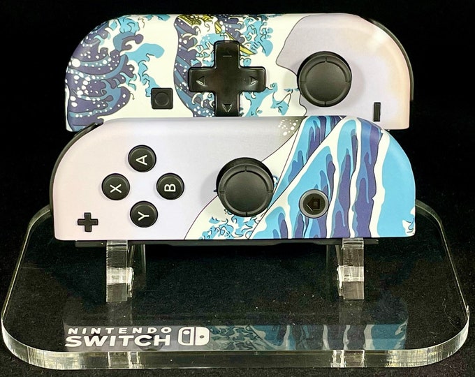 New Nintendo Switch Custom ALL BLACK EVERYTHING Joycons and Backplate ...