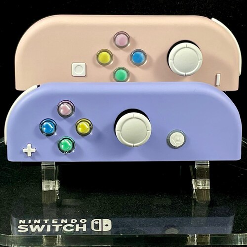Pink & Violet Custom Pastel Nintendo Joycon Set - Etsy