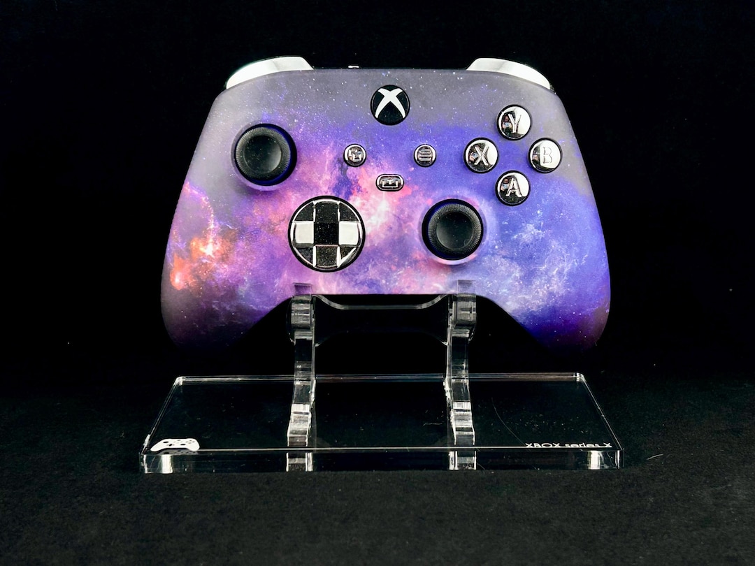 Custom Nebula Xbox Series X Controller With Chrome Buttons & Purple ...