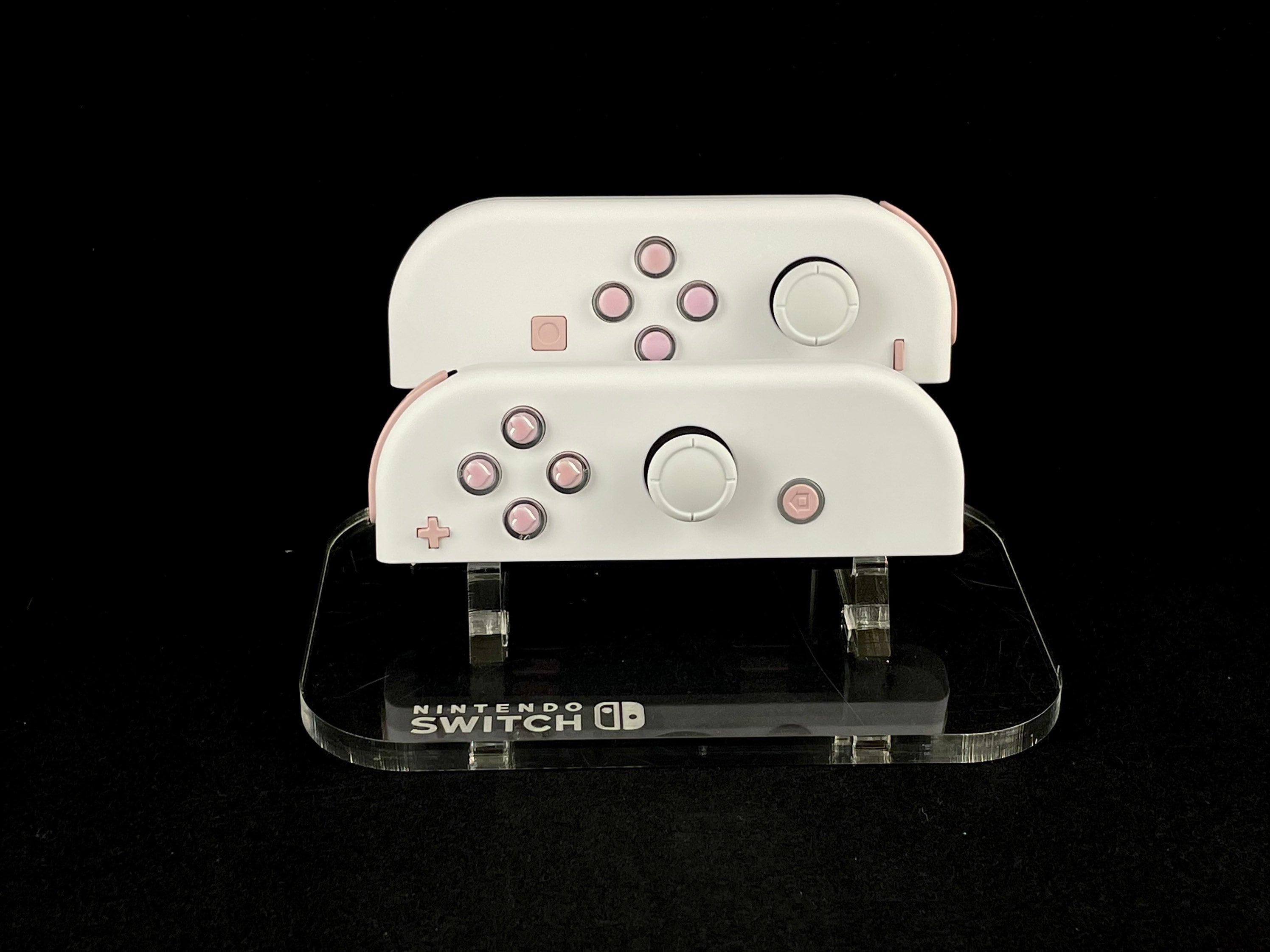White Nintendo Joycons With Pink Pastel Heart Buttons - Etsy