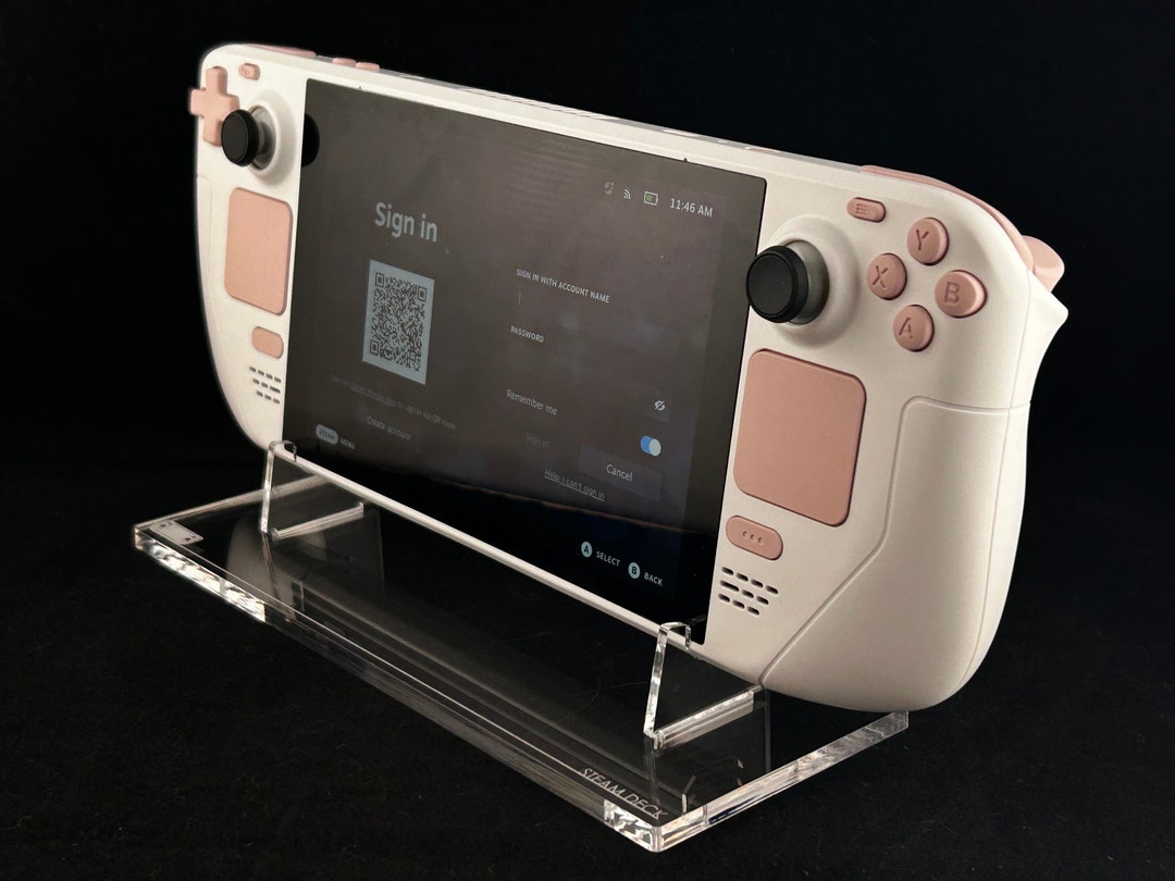 Custom White Steam Deck With Cherry Blossom Pink Buttons - Etsy