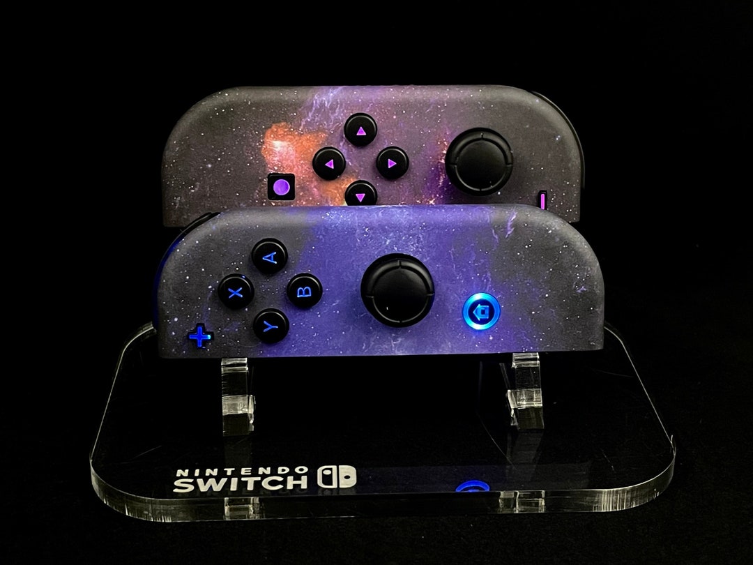 Custom Nintendo Galaxy Joycons With LED Buttons - Etsy