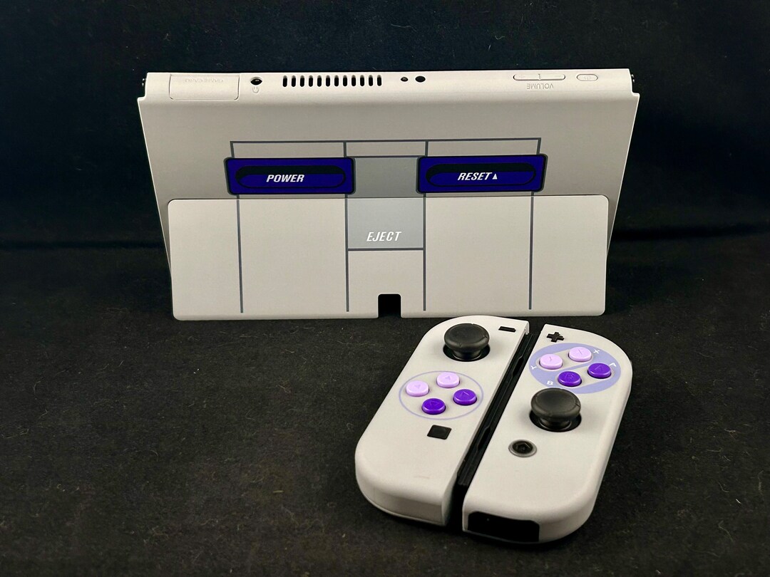 Classic Custom SNES Style Soft Touch Nintendo Switch OLED - Etsy