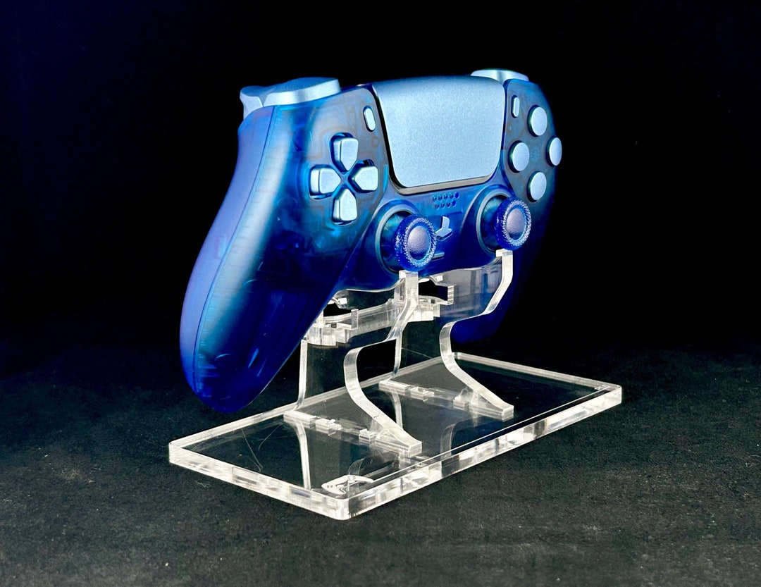Custom Blue Transparent PS5/PC Controller With Titanium Blue Buttons ...