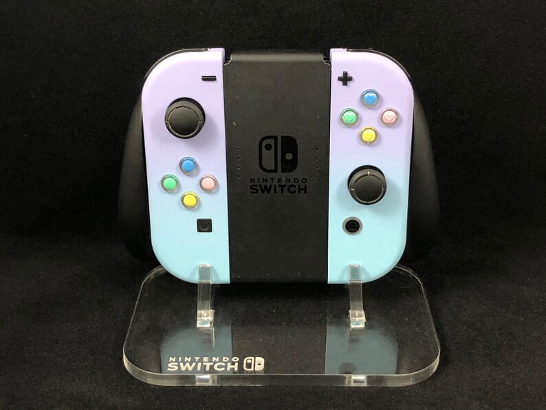 Custom Blue & Purple Pastel Hearts Nintendo Switch Controller | Etsy