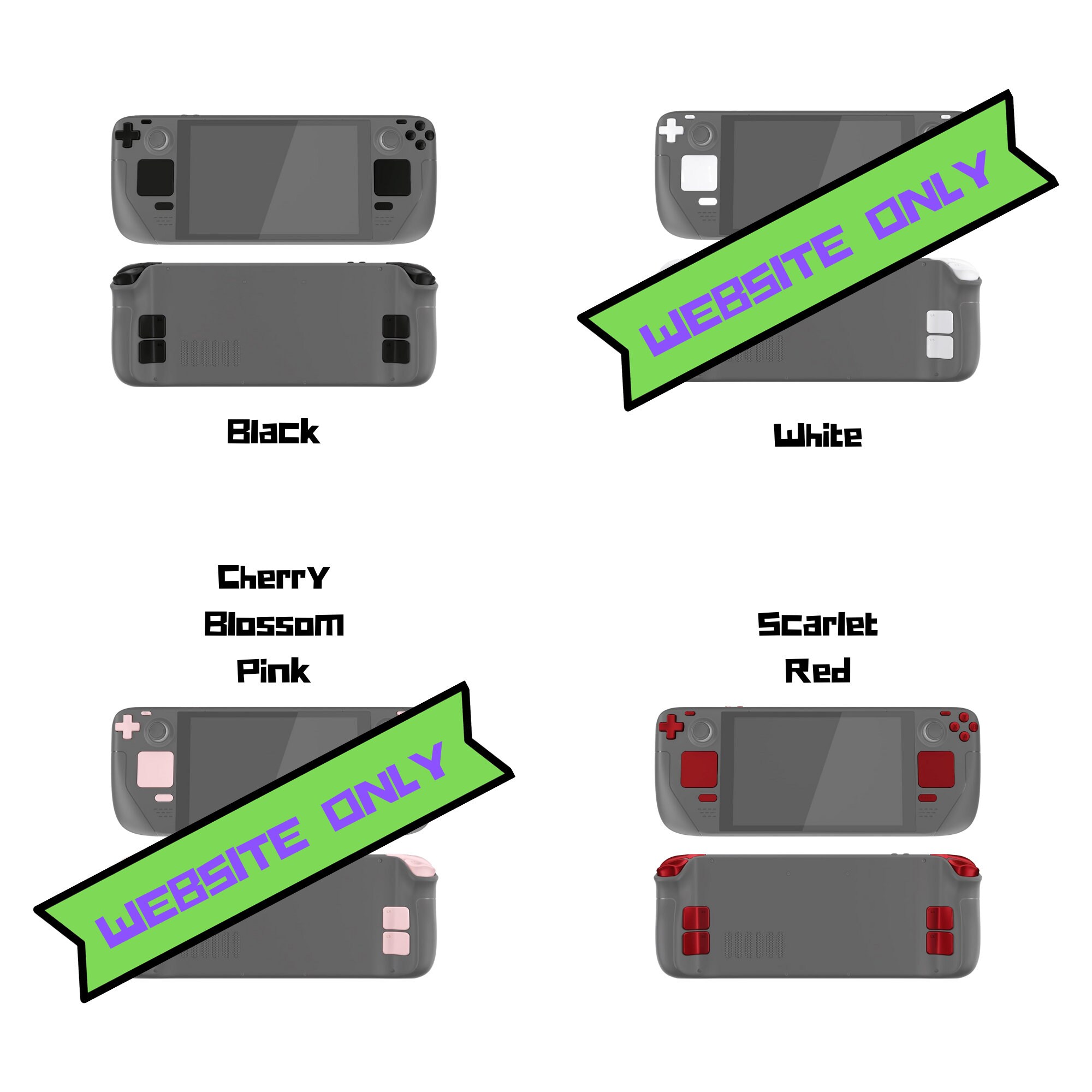 Atomic Purple Custom Steam Deck Bundle — Your Custom Joycons