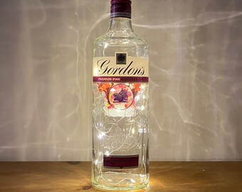 Light up Gin Bottle - Etsy
