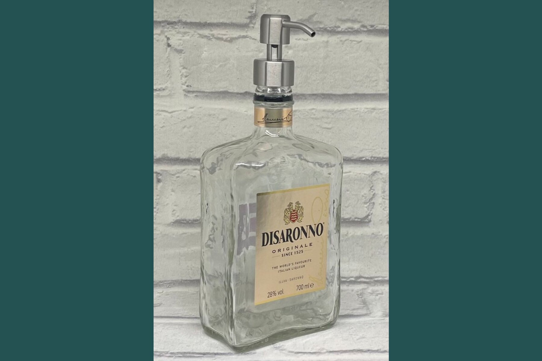 Disaronno Bottle Dispenser Soap Pump Dispenser Disaronno Soap Bottle ...