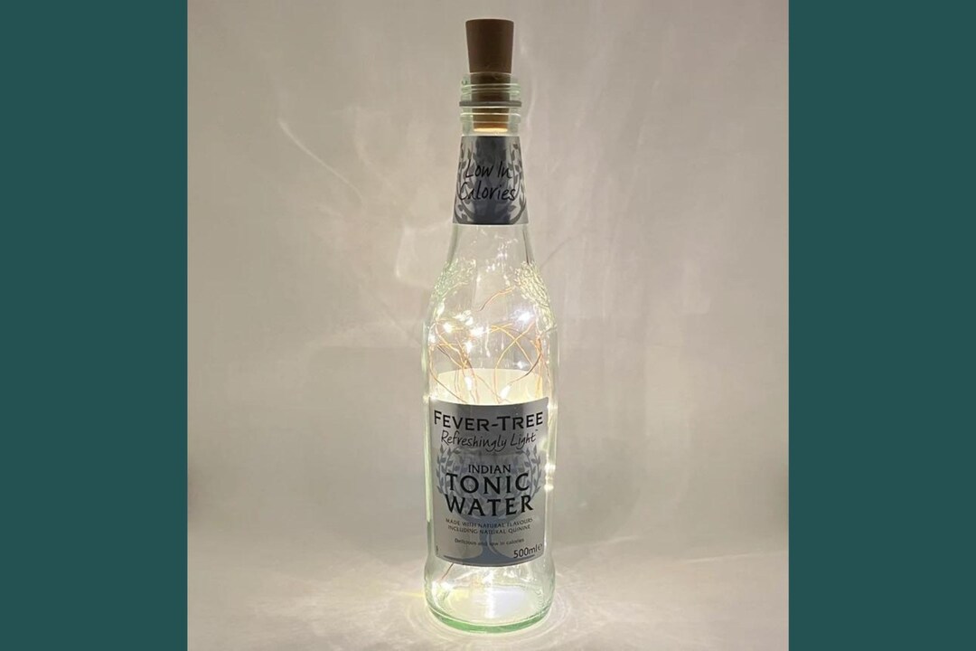 Fever Tree Indian Tonic Bottle Lamp | Warm / Bright LED Lights | Light ...