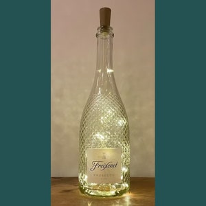 Freixenet Prosecco Bottle Lamp | Warm / Bright LED Lights | Light up ...