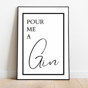 The Gin Collection | Gin Wall Prints | Printable Posters | Gin Wall Art ...
