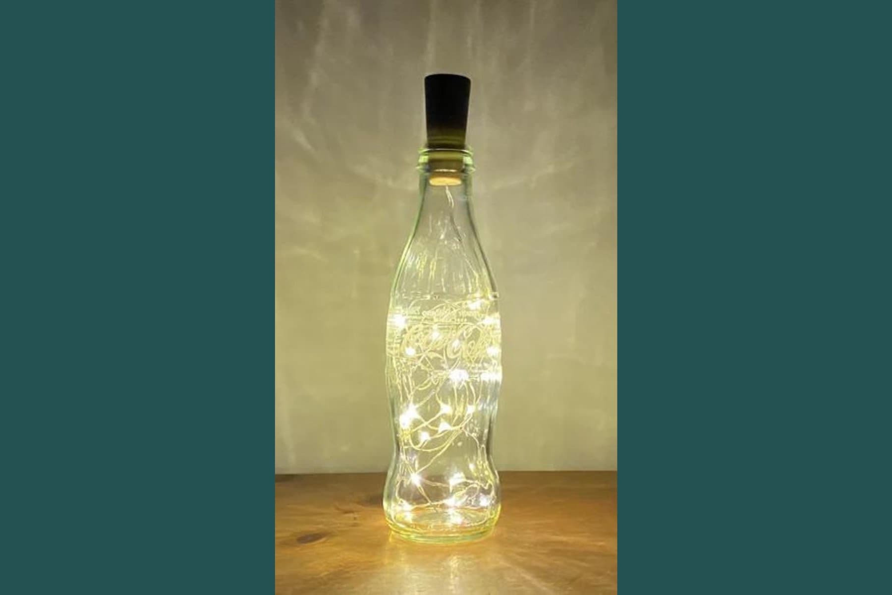 Coca Cola Bottle Lamp | Warm/ Bright LED Lights | Light up Bottle ...