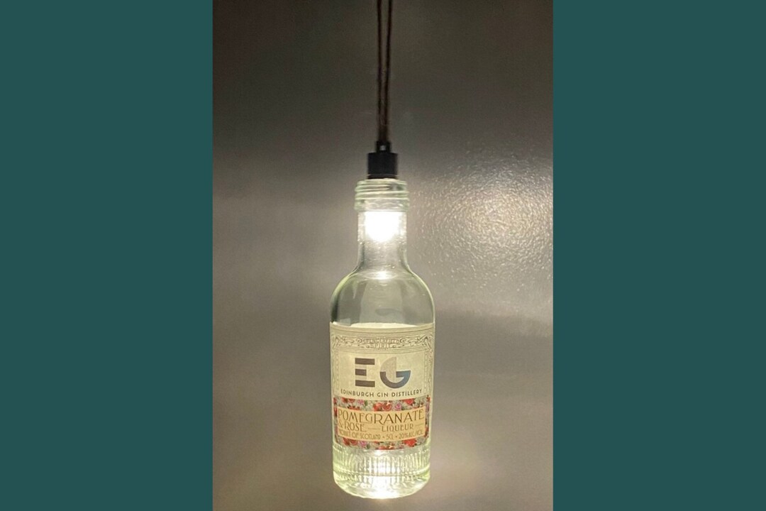 Pomegranate and Rose Edinburgh Gin Miniature Bottle Light Light up ...