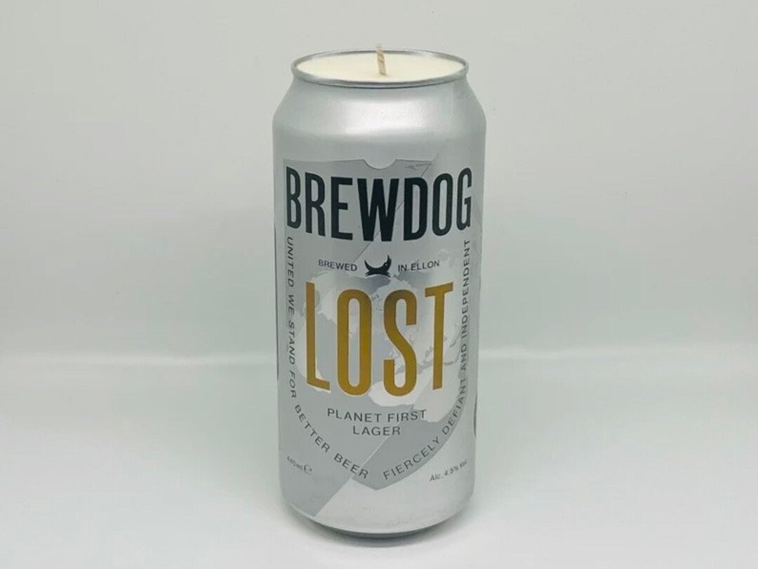 Brewdog Lost Lager Can Candle | Custom Scented Candle | Handpoured Soy ...