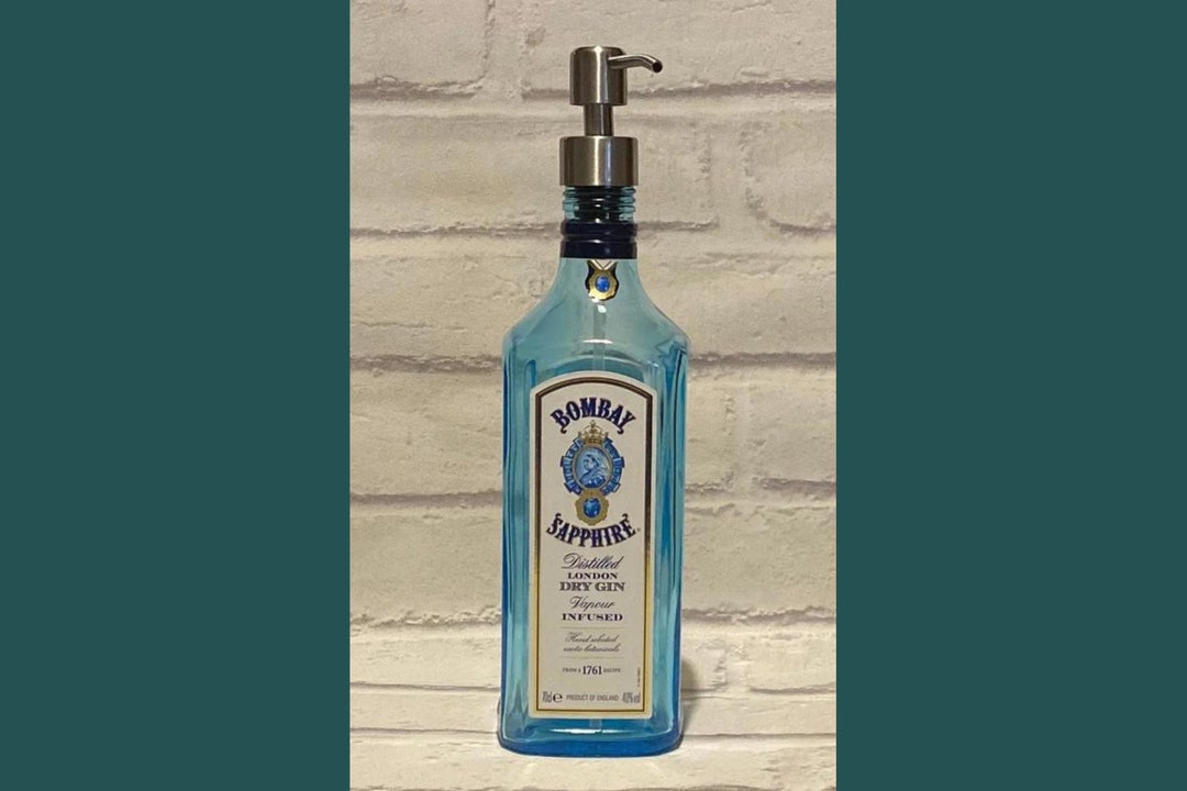 Bombay Sapphire Gin Bottle Dispenser Soap Pump Dispenser - Etsy