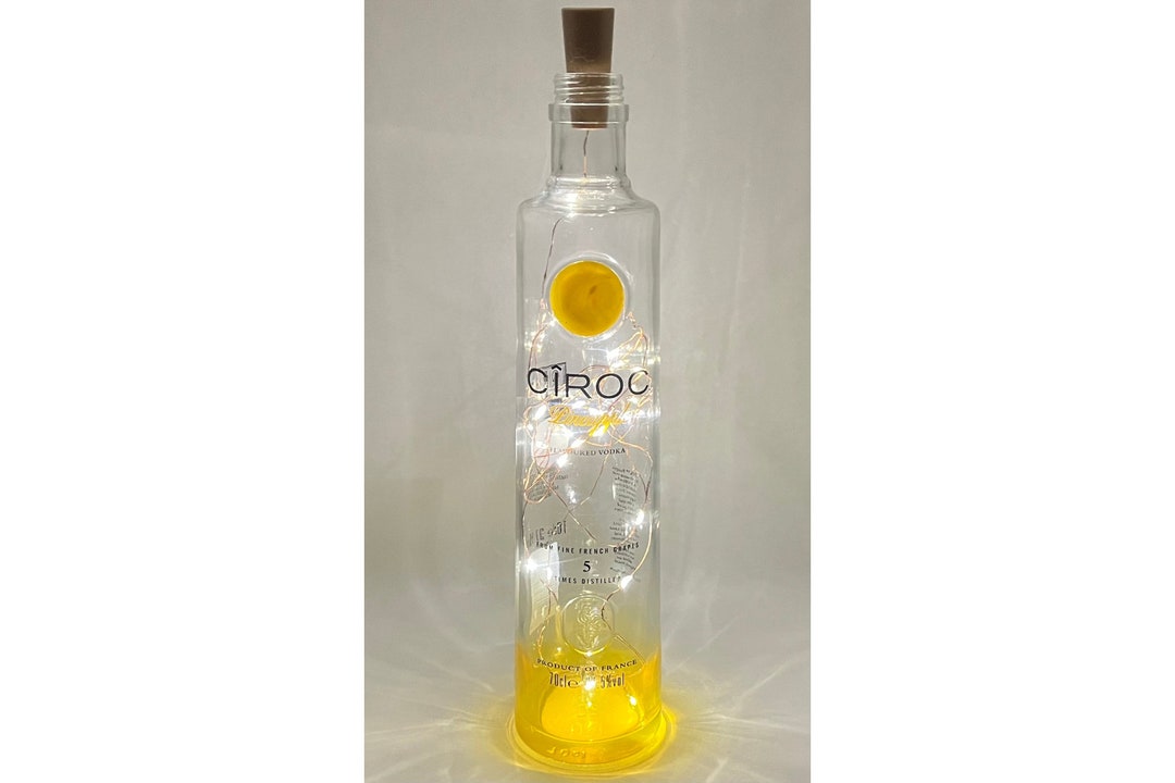 Ciroc Pineapple Vodka Bottle Lamp | Warm/ Bright LED Lights | Light up ...