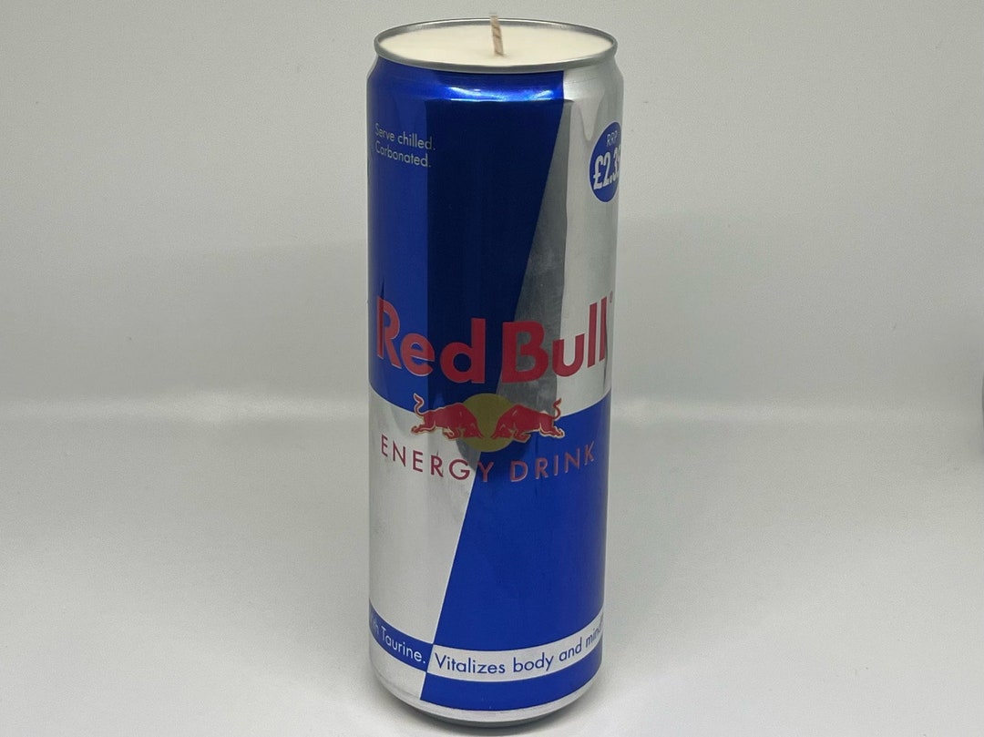 Large Red Bull Can Candle | Custom Scented Candle | Handpoured Soy Wax ...