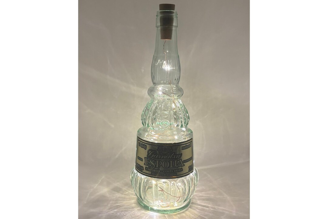 Vintage Garnatxa Espolia Wine Bottle Lamp | Warm / Bright LED Lights ...