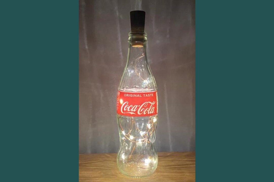 Coca Cola Bottle Lamp | Warm / Bright LED Lights | Light up Bottle ...