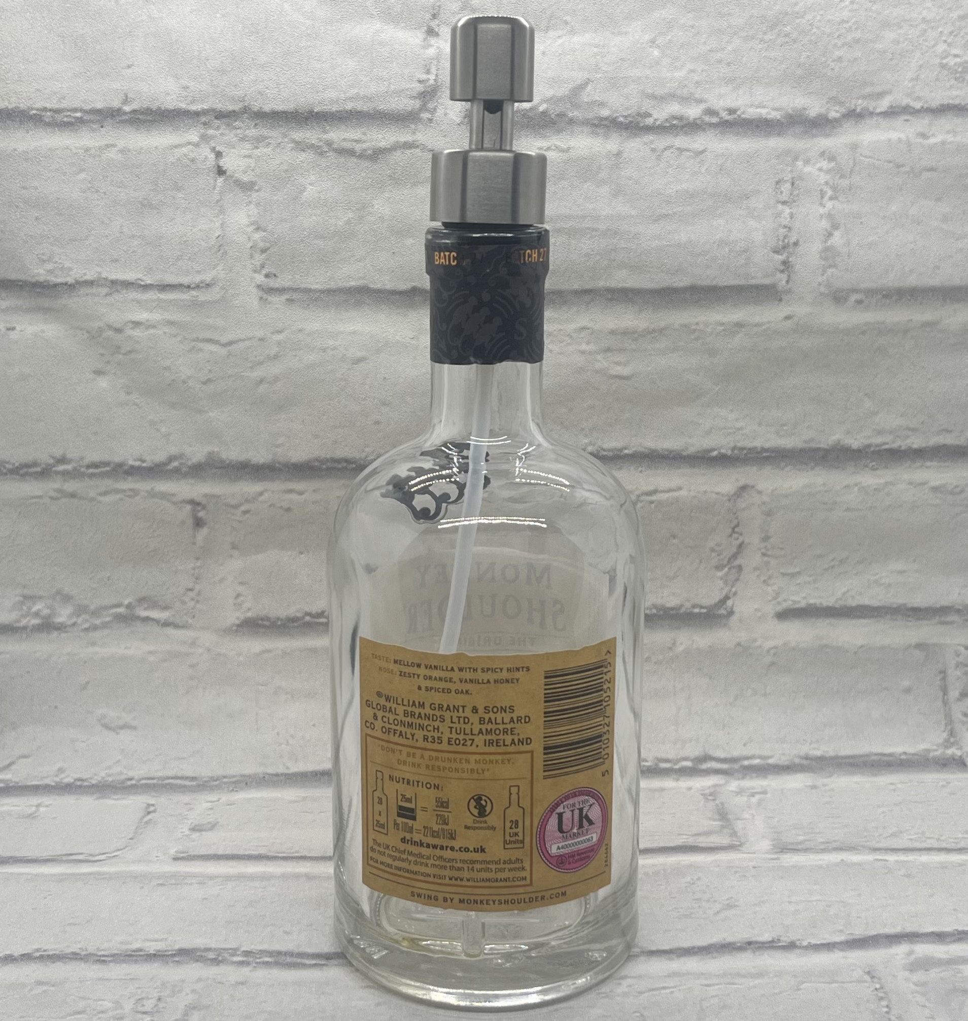Monkey Shoulder Whiskey Bottle Dispenser Soap Bottle - Etsy