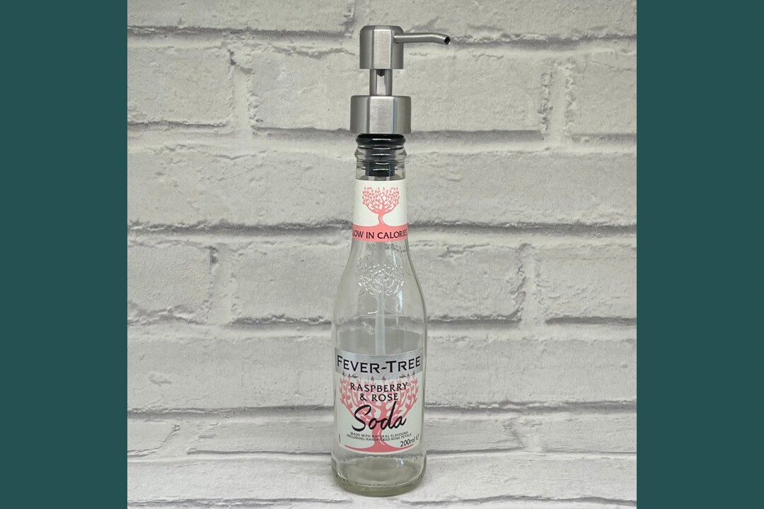 Fever Tree Raspberry & Rose Soda Bottle Dispenser | Soap Pump Dispenser ...
