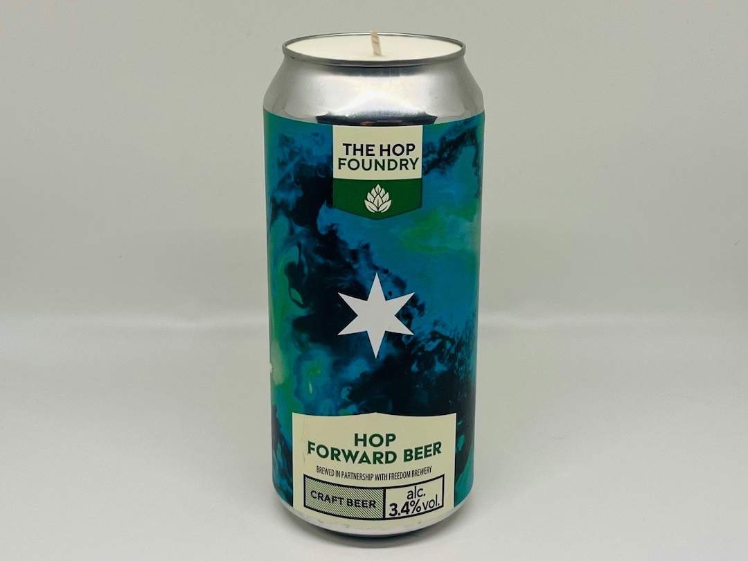 The Hop Foundry Hop Forward Beer Can Candle | Custom Scented Candle ...
