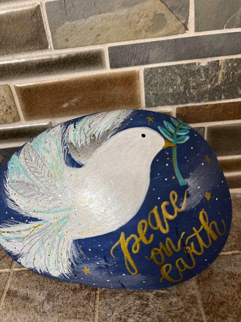 Peace on Earth White Dove - Etsy