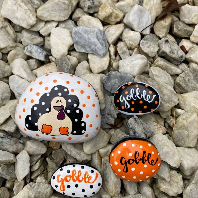 Thanksgiving Rocks - Etsy