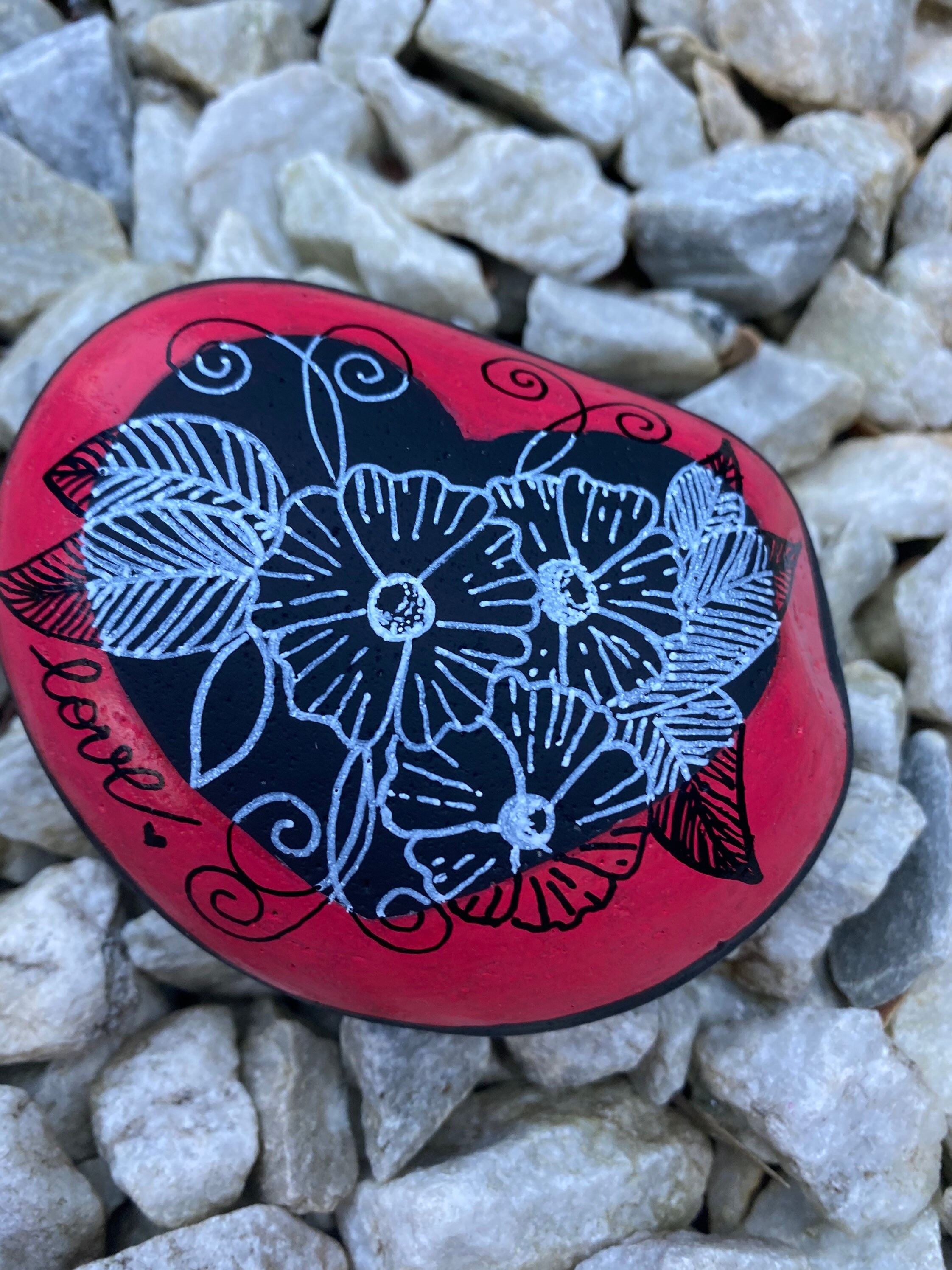 Heart Floral Doodle - Etsy