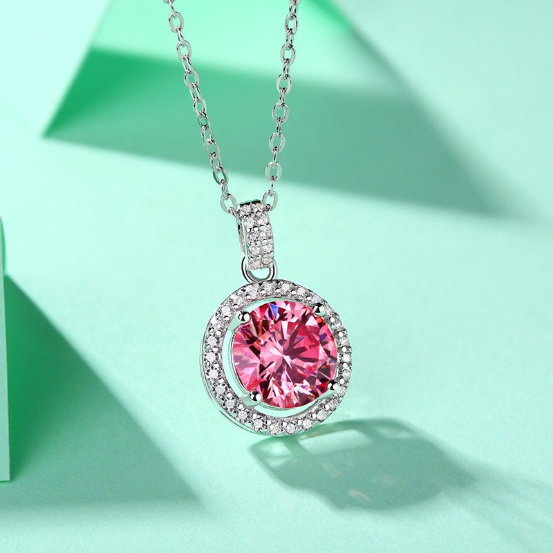 Pink Diamond Necklace
