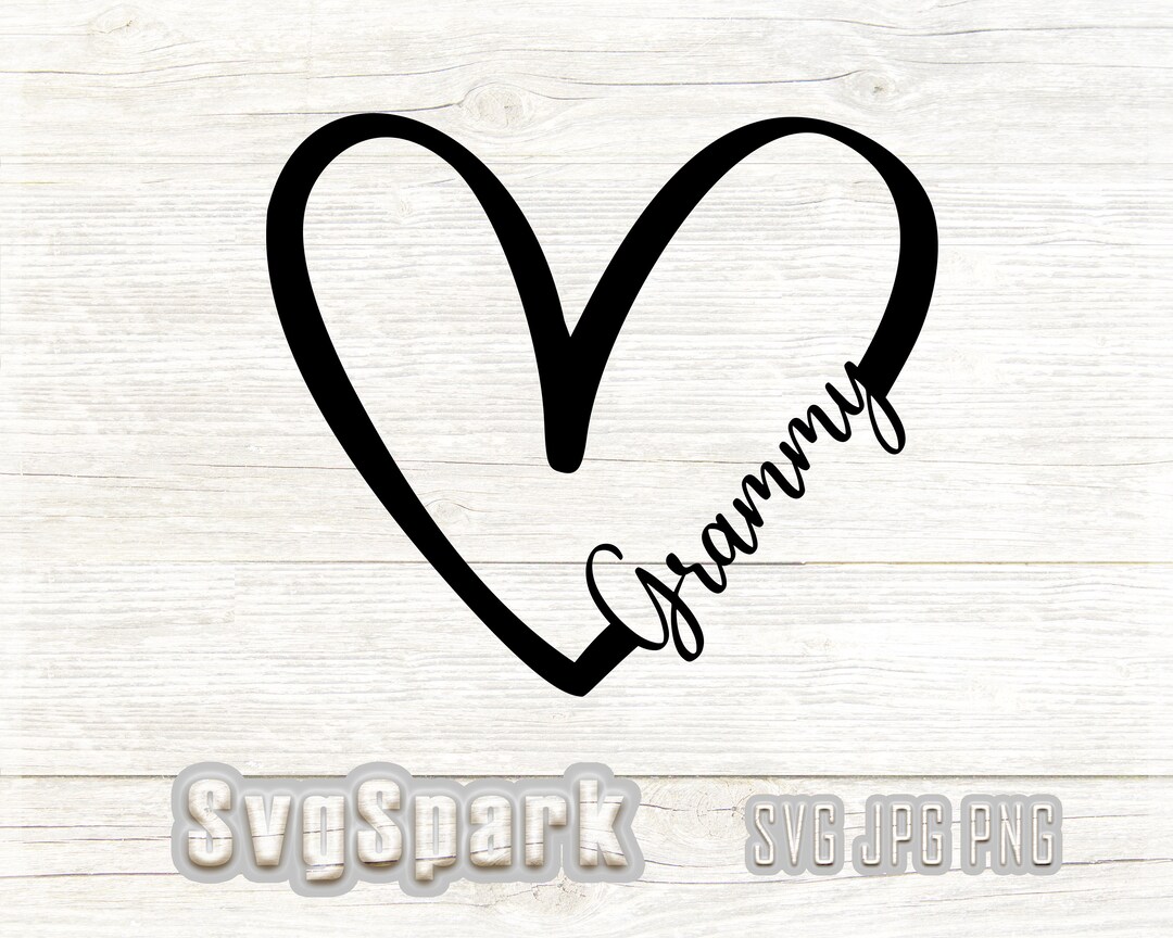 Grammy Heart Svg,grammy Shirt Svg,grammy Png,grammy Svg,grandmother Svg ...