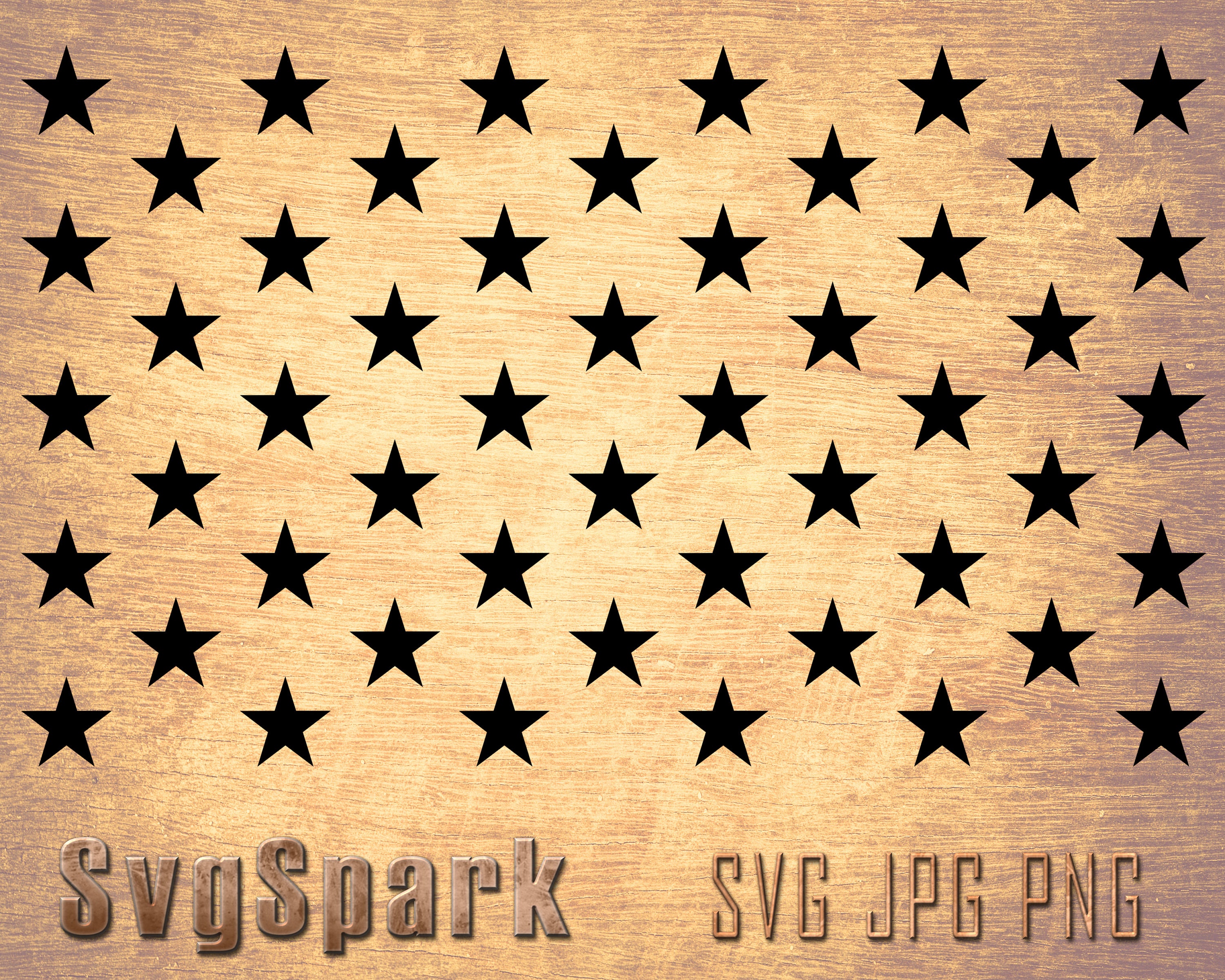 50 STARS Svg US Stars Svg 50 Stars Flag Svg Flag Stars Png | Etsy