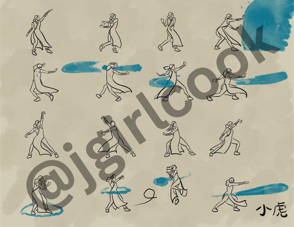 Water Bending Scroll - Inspired by Moves in Avatar the Last Airbender ...