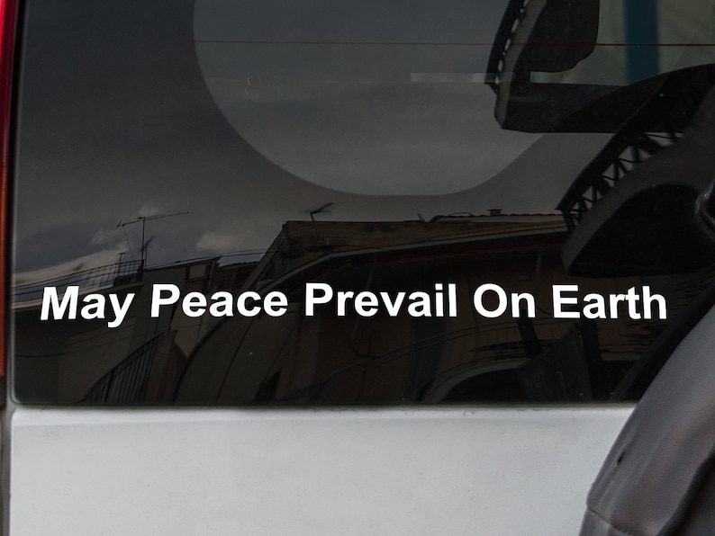 Peace Pole Vinyl Sticker: "may Peace Prevail on Earth" - 140 Languages ...