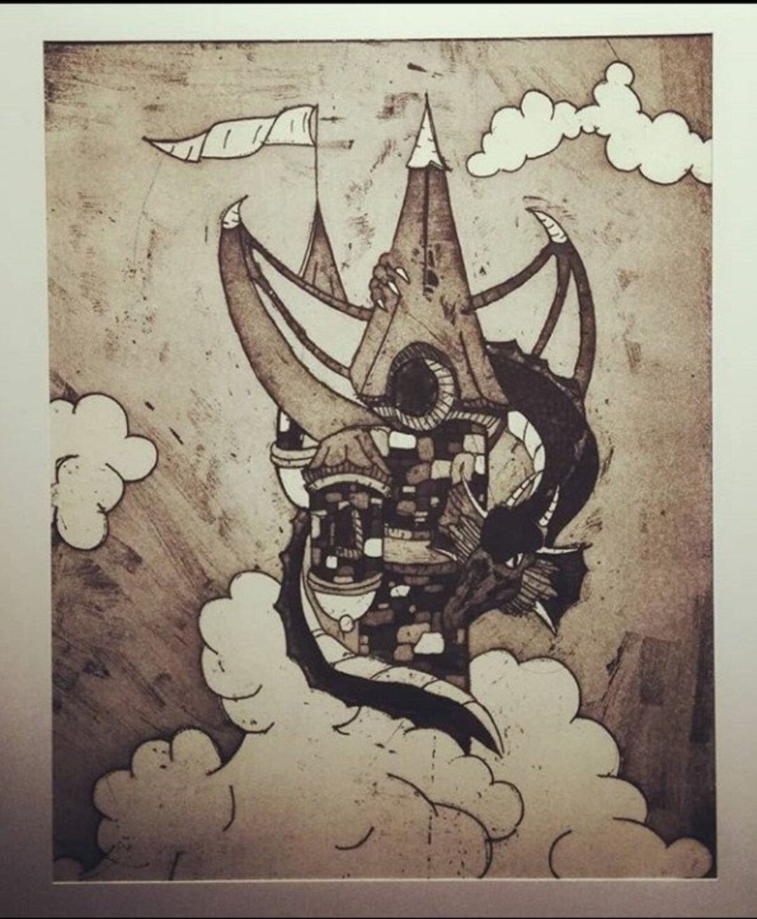 Fantasy Dragon Etching - Etsy