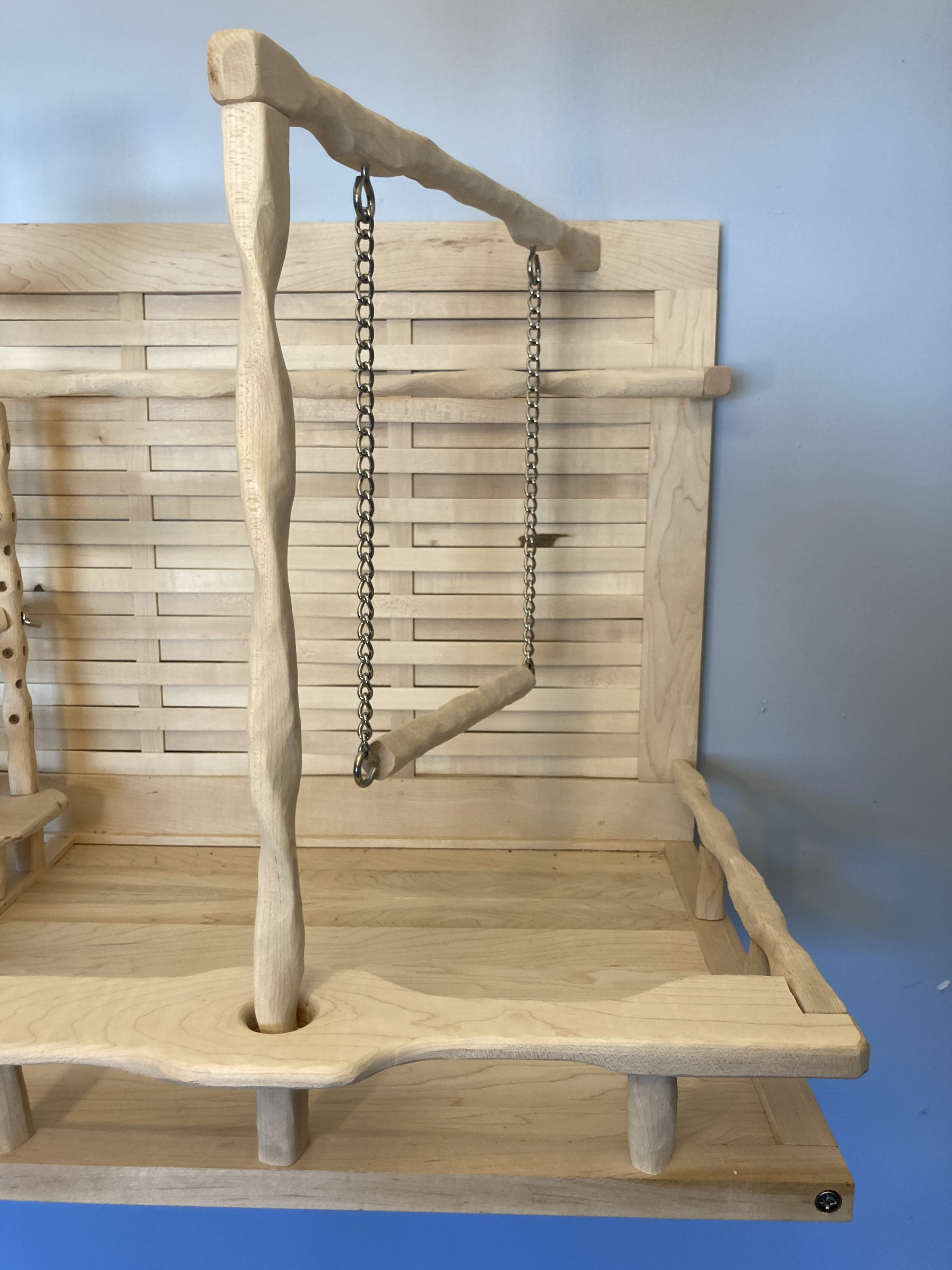 Large Wall Playground Play Stand for Small to Medium Birds - Etsy