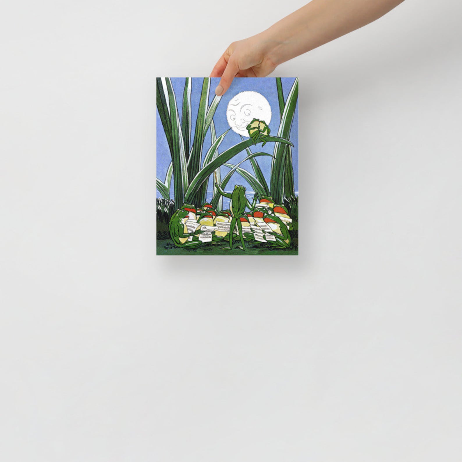 Frog Concert Poster Frog Serenade Art Frog Orchestra Print - Etsy