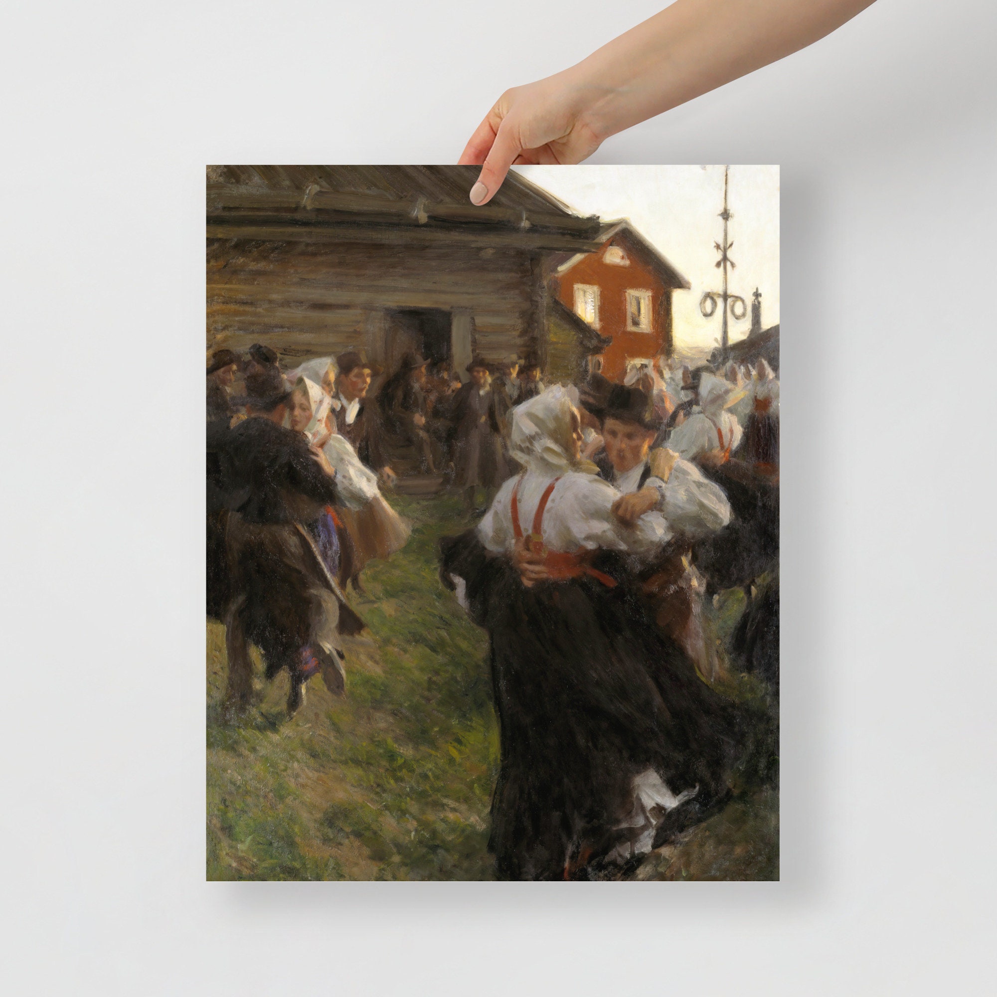 Midsummer Dance Poster by Anders Zorn, Summer Solstice Print, Midsummer ...