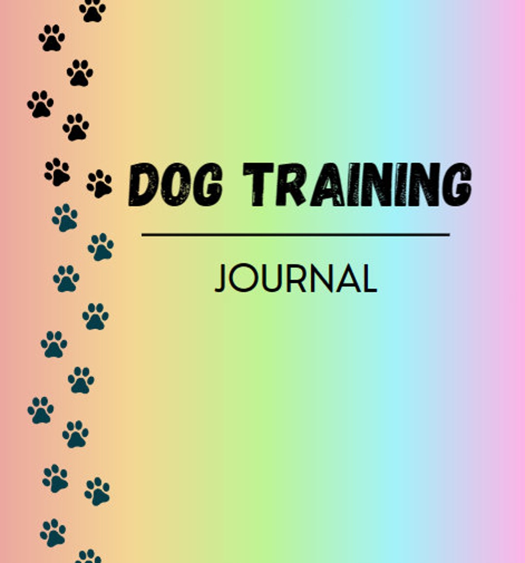 Dog Training Journal Rainbow Edition - Etsy