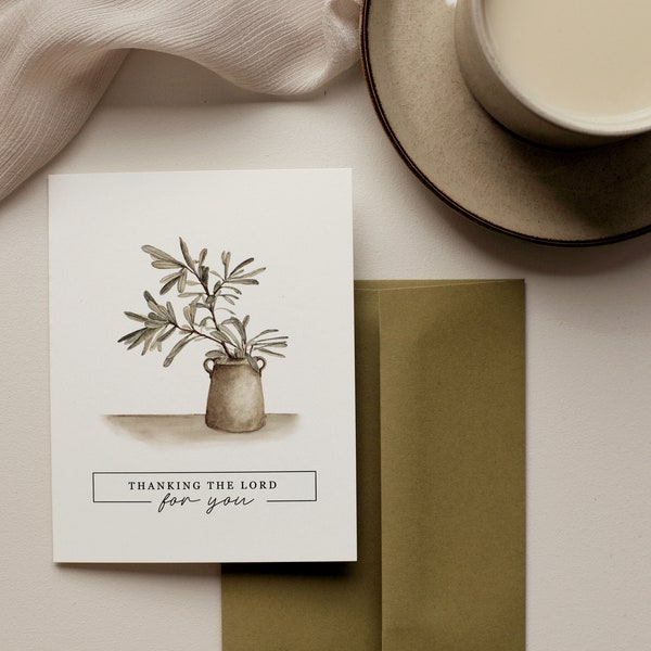 Christian Thank You Greeting Card - Etsy