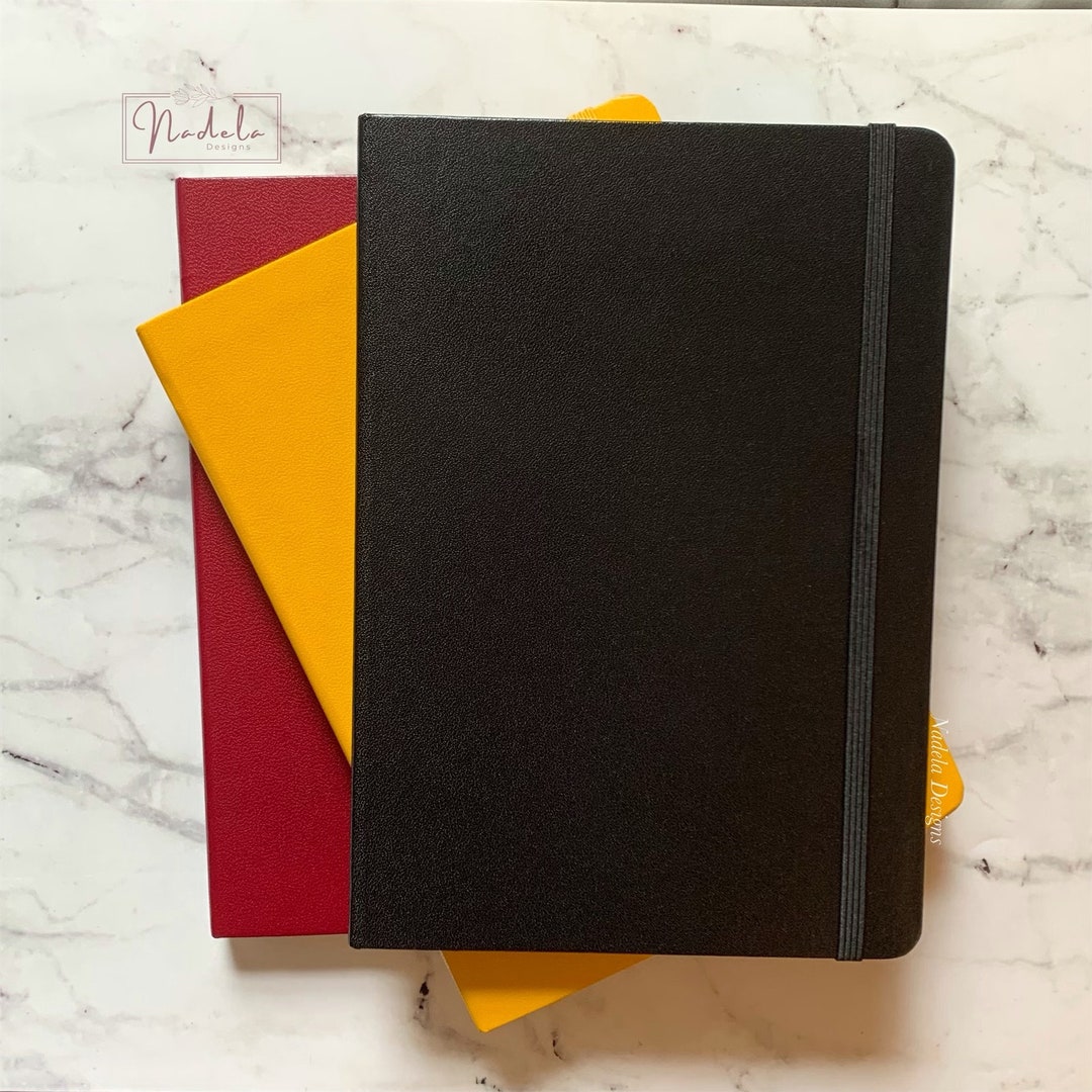 Blank Journal Notebook, Customizable Notebook Journal, Faux Leather ...