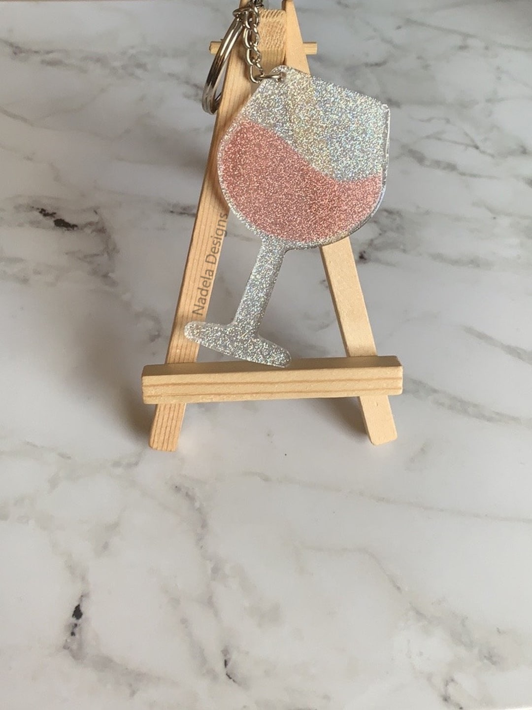 Wine Glass Keychain, Wine Keychain, Wine Lover Gifts, Red Wine Keychain ...