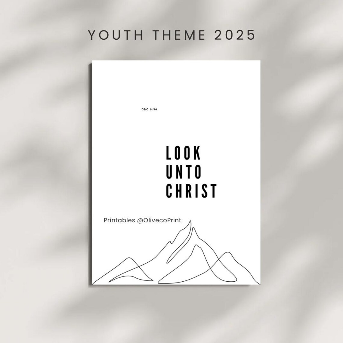 Look Unto Christ 2025 LDS Youth Theme Download - Etsy