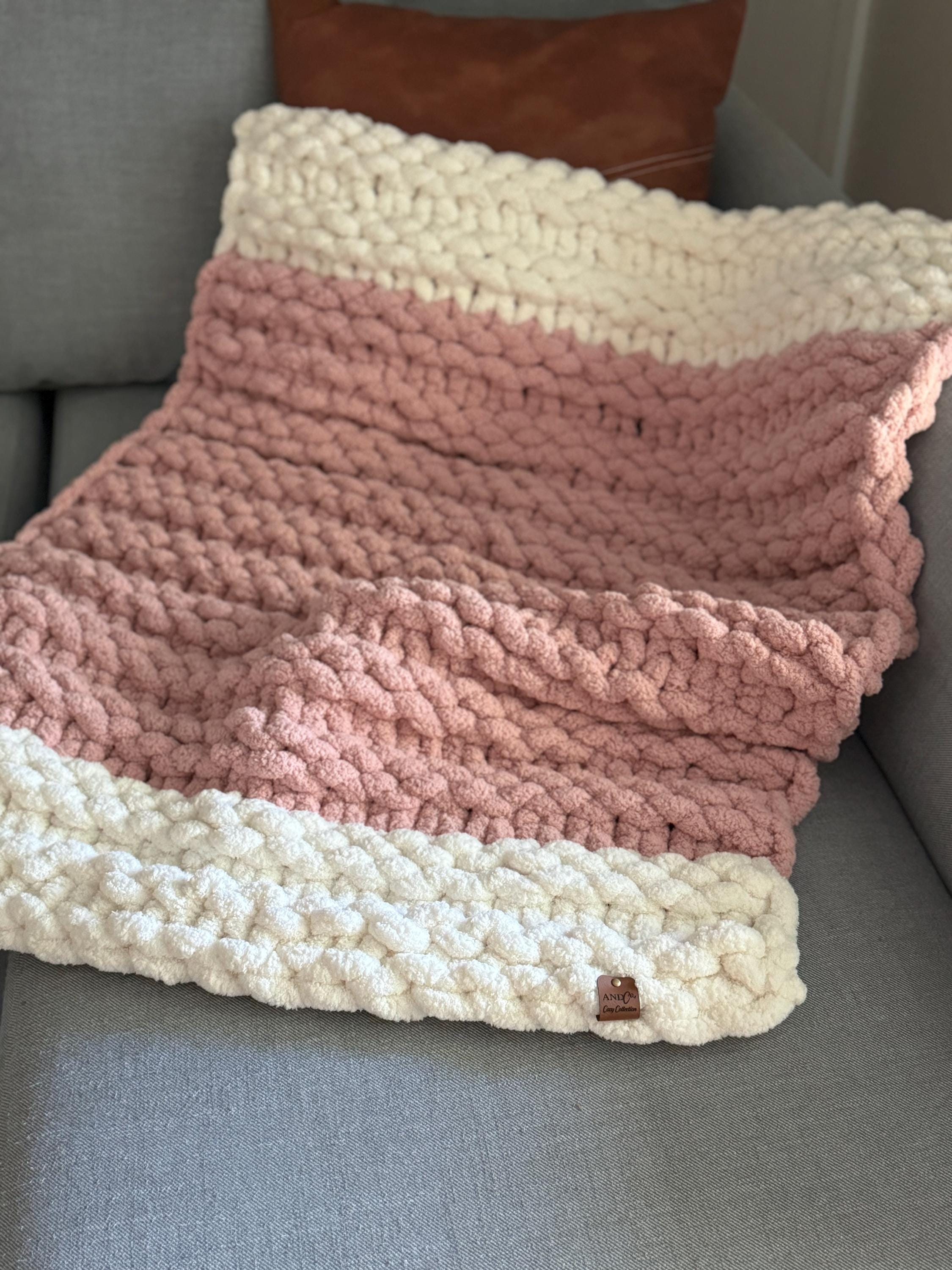 Chunky Knit Baby Blanket|baby Shower Gift|new Mom Gift|custom Handmade ...
