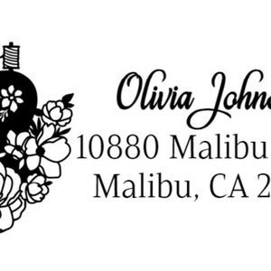 Return Address Labels, Vintage Sewing Machine Labels, Quilting or ...