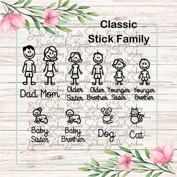 Family Car Stickers - Etsy
