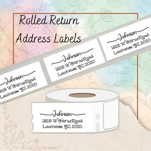 Custom Calligraphy Return Address Labels, Handwriting Font, Super ...