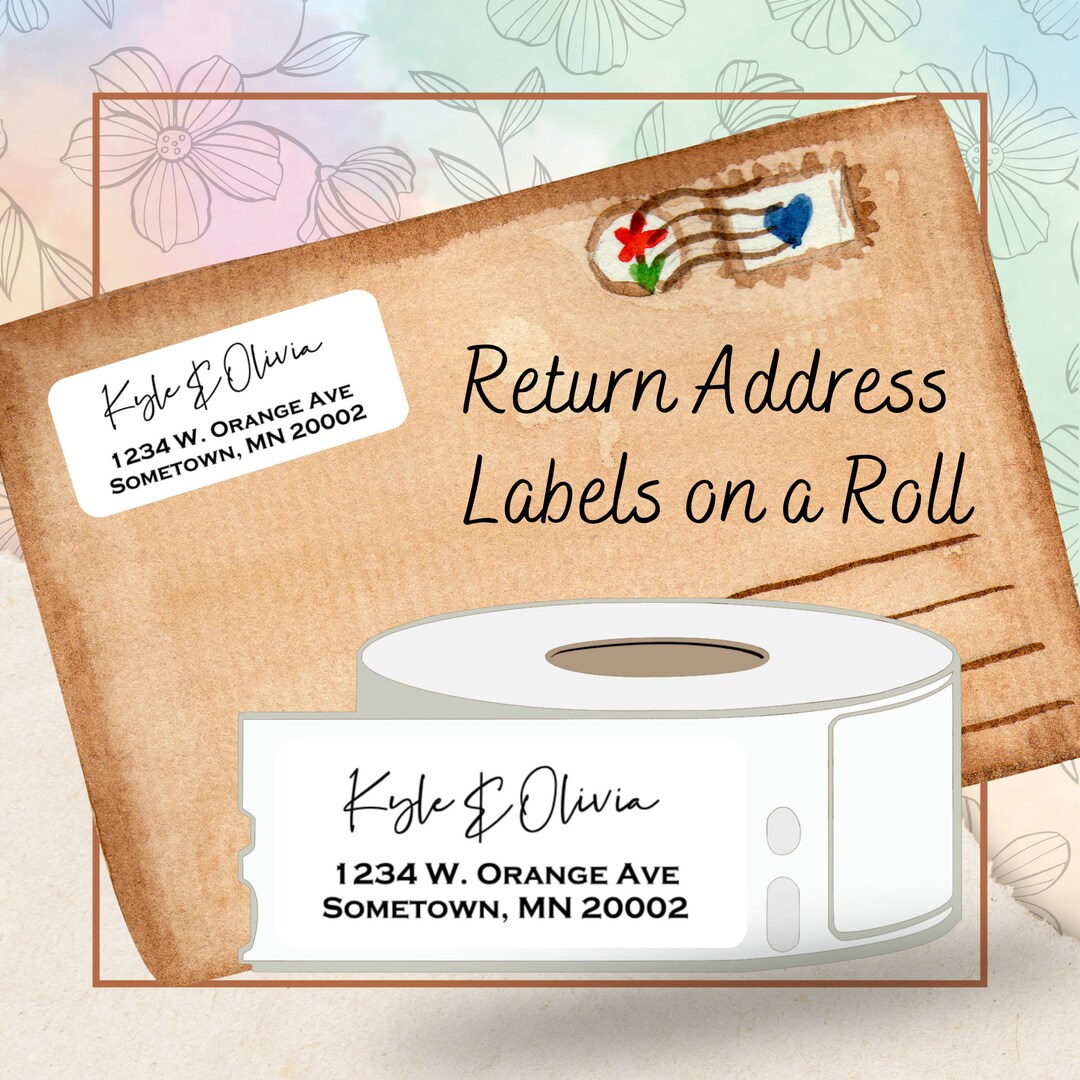 Return Address Labels, Personalized Wedding, Custom Script Return ...