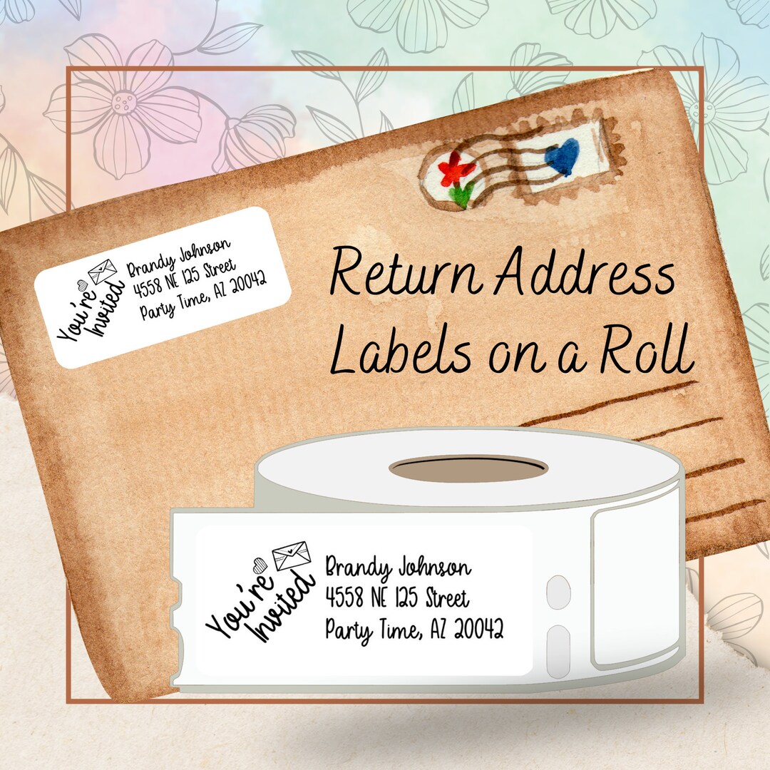 Custom Return Address Labels: Wedding, Bridal, New Home, Self-adhesive ...